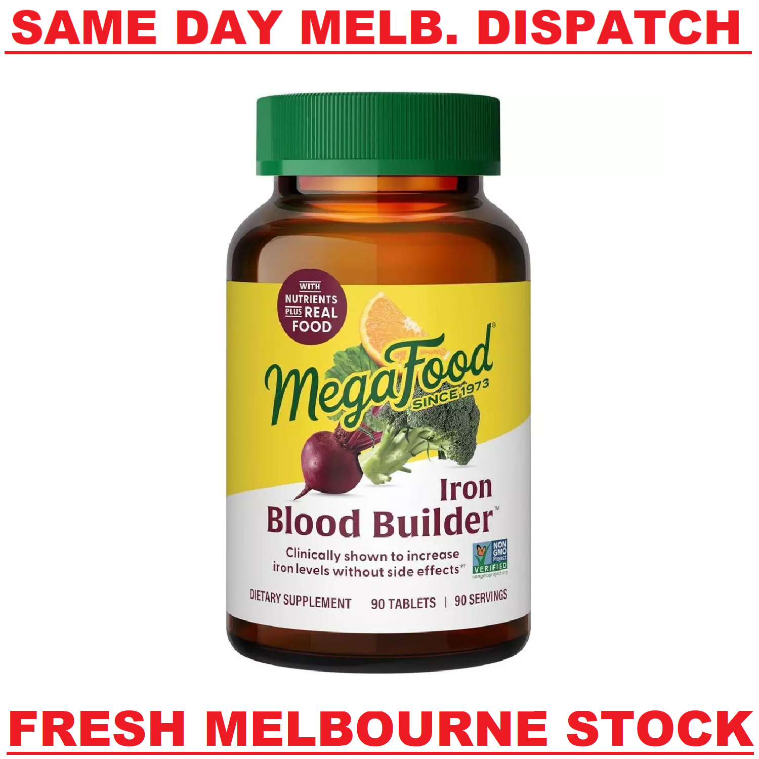 MegaFood Blood Builder Iron and MultiVitamin Supplement Healthy Blood ...