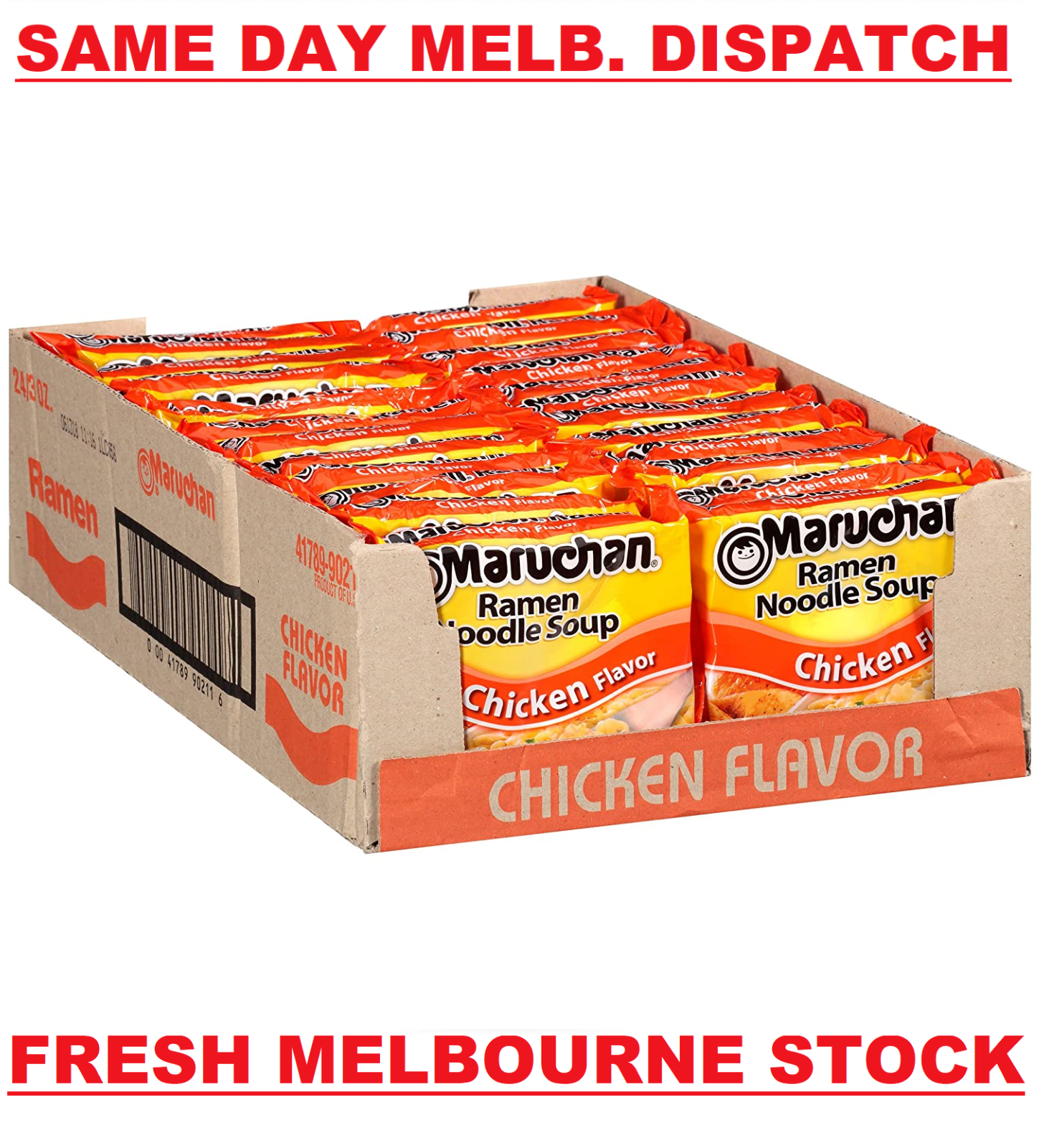 Maruchan Ramen Instant Noodles Soup - Chicken Flavour - 1 Box (24 Pack ...